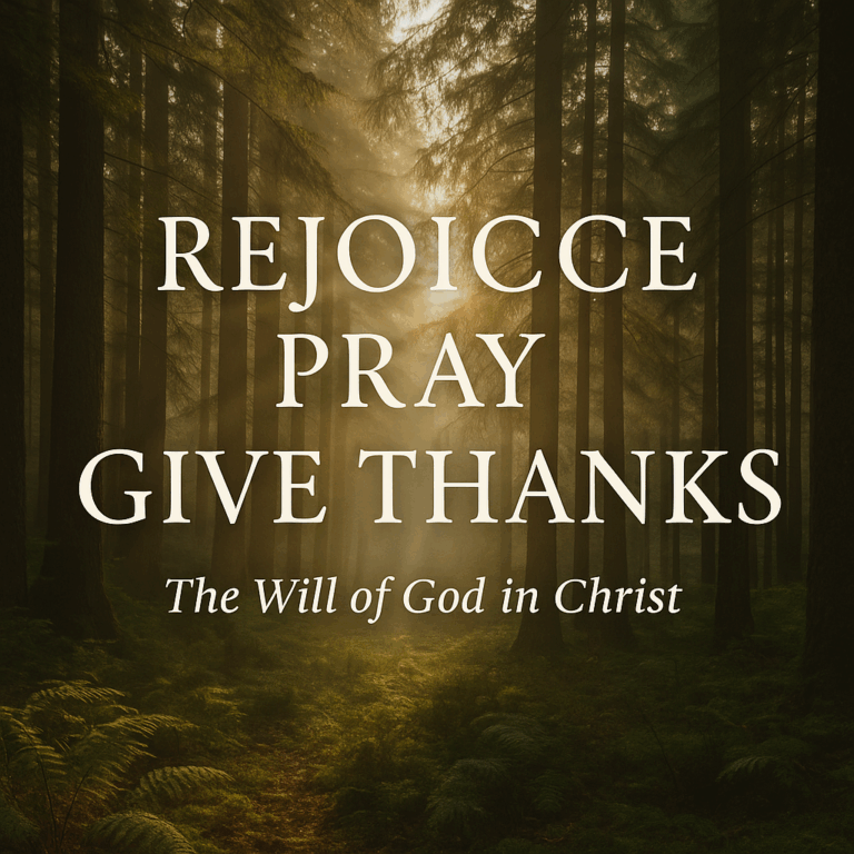 Rejoice, Pray, and Give Thanks in All Things | Servants of Grace